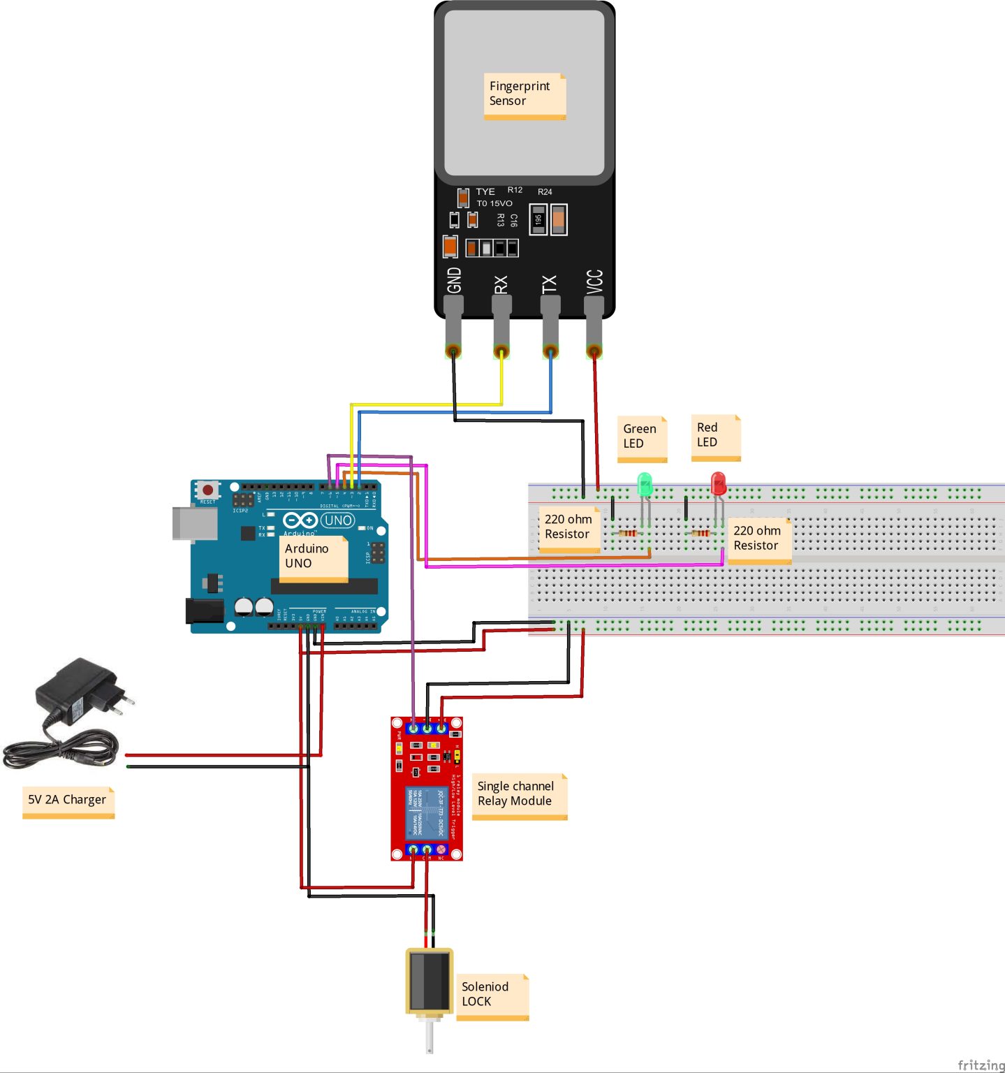 Fingerprint Door Lock by using Arduino - Arduino Expert
