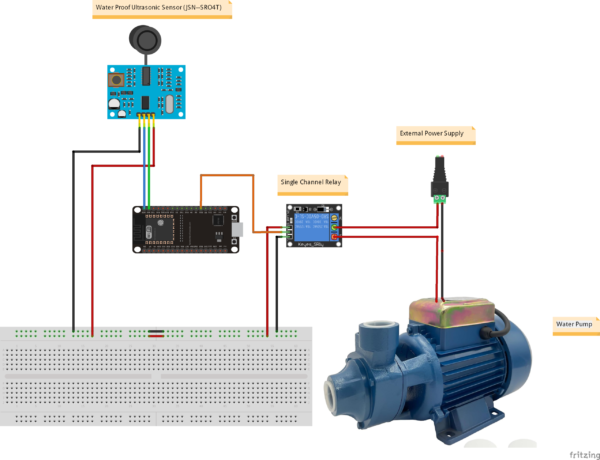 Water Tank and Water Pump Automation by Using ESP32 - Arduino Expert