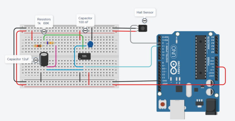 RPM Monitor with 555 Timer and Hall Sensor Using Arduino - Arduino Expert