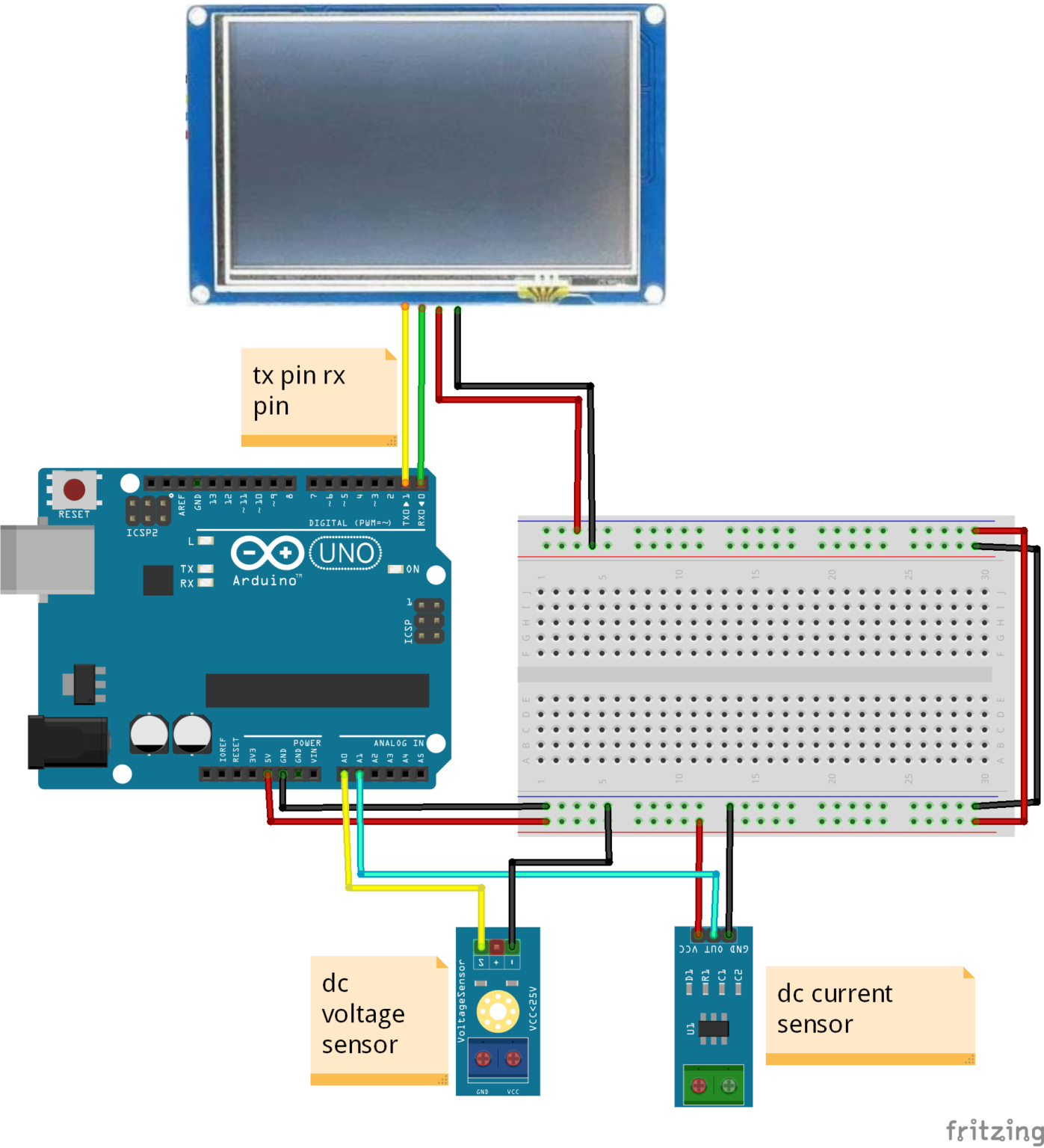 Arduino DC Energy Meter with Nextion Display - Arduino Expert