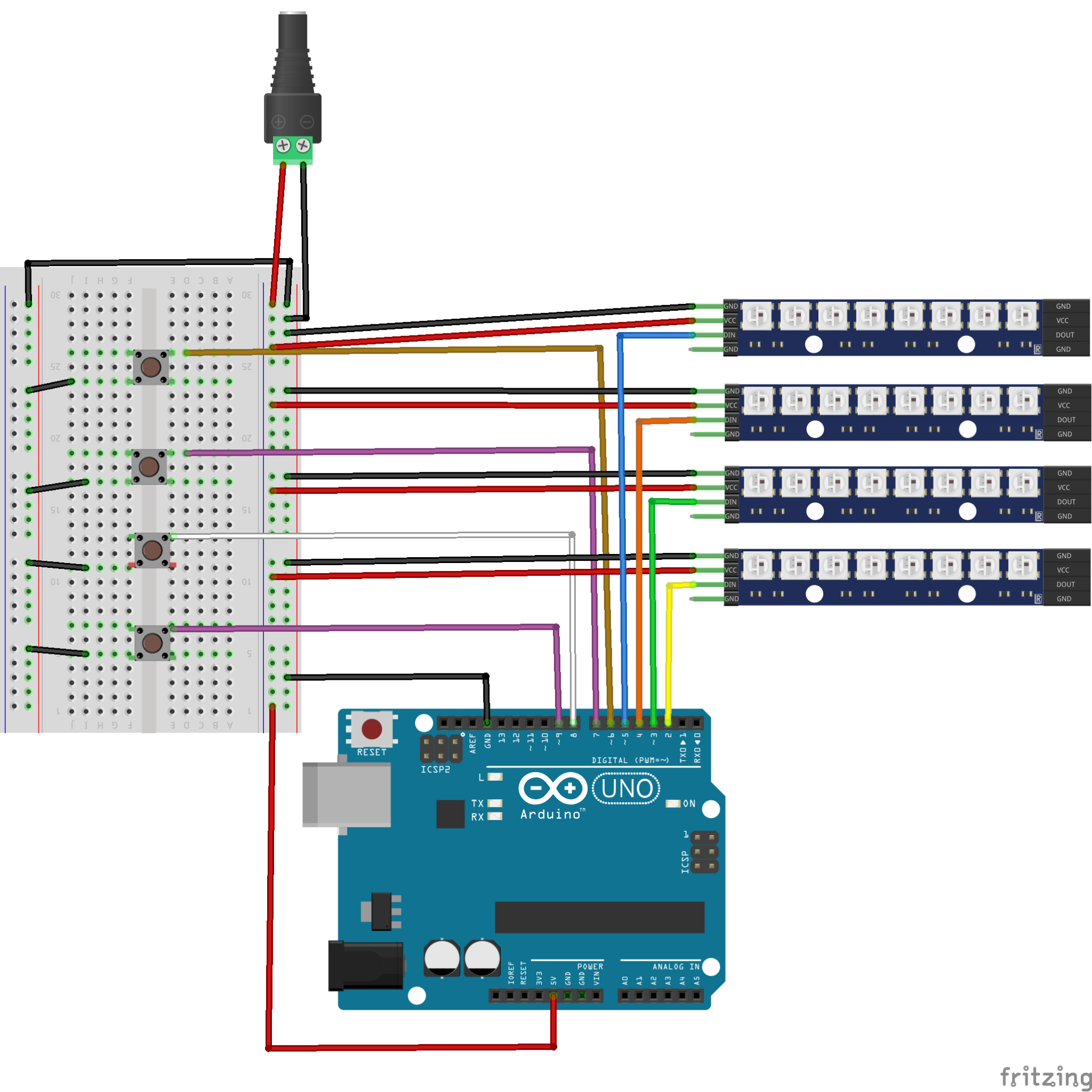 Smart RGB LED Lighting Floor Tiles Using Arduino and WS2812B LED Strips ...