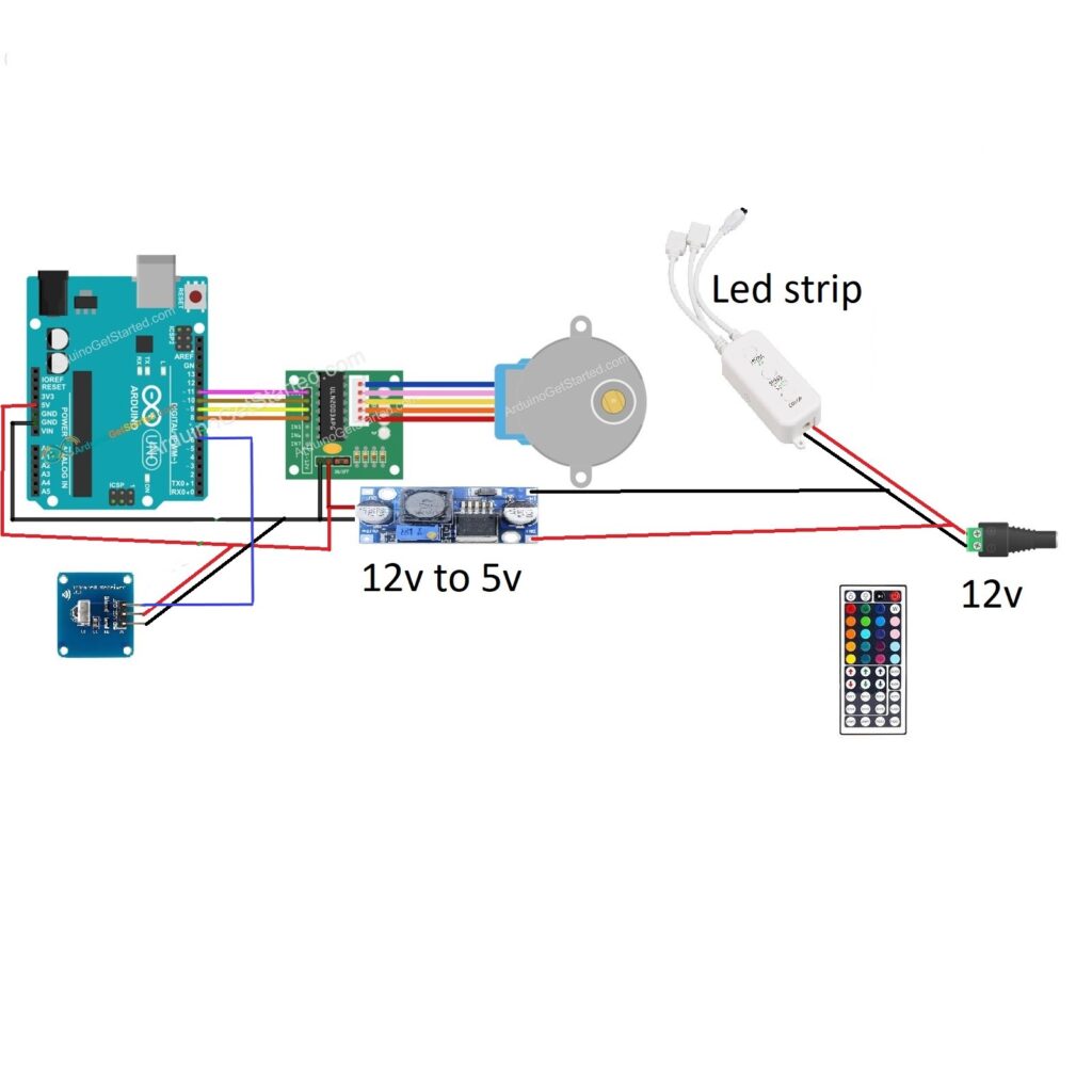 IR Remote Controlled Stepper Motor System Using Arduino - Arduino Expert