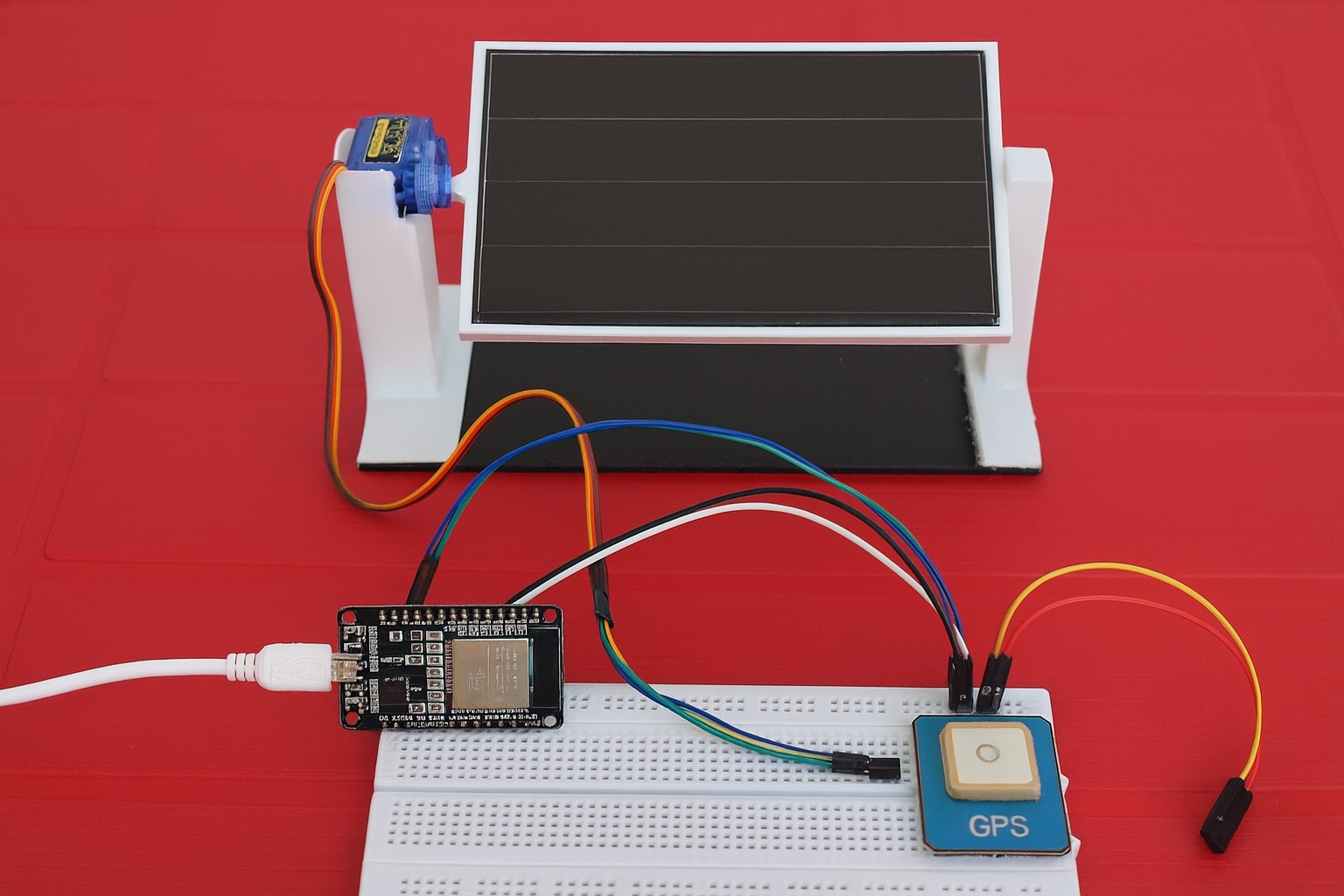 Automatic Solar Tracker With GPS, ESP32 and Without LDR Sensors ...